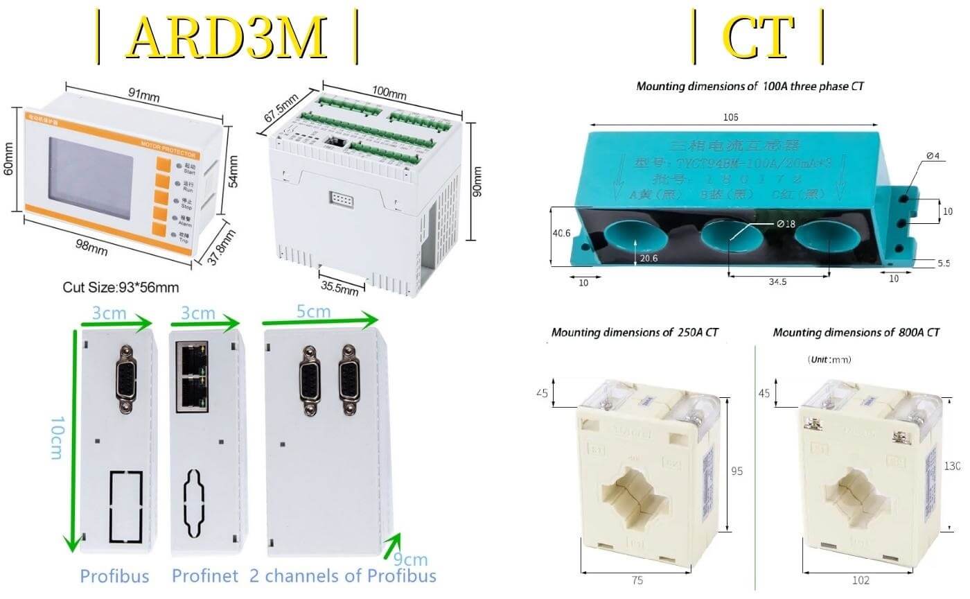 Acrel ARD3M ИНТЕЛЛЕКТУАЛЬНОЕ УСТРОЙСТВО ЗАЩИТЫ ДВИГАТЕЛЯ - Acrel